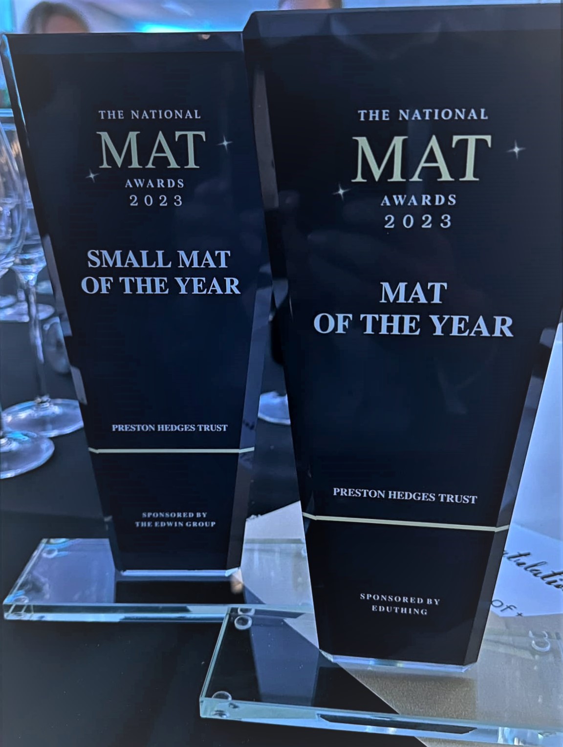 Preston Hedges Trust wins two prestigious national education awards ...
